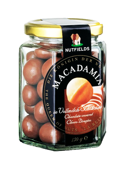 AustralienWineStore - Nutfields Macadamia-Nüsse in Vollmilch-Schokolade 150g